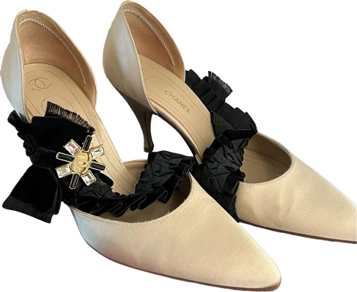 Chanel Cloth heels - ShopStyle Pumps