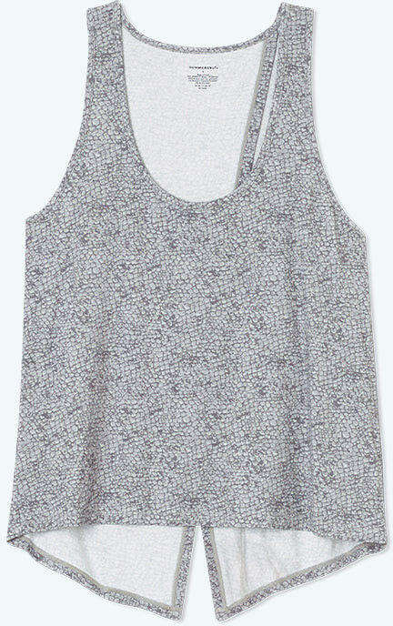 Summersalt The Convertible Split Back Tank - Modern Snake in Smoke ...