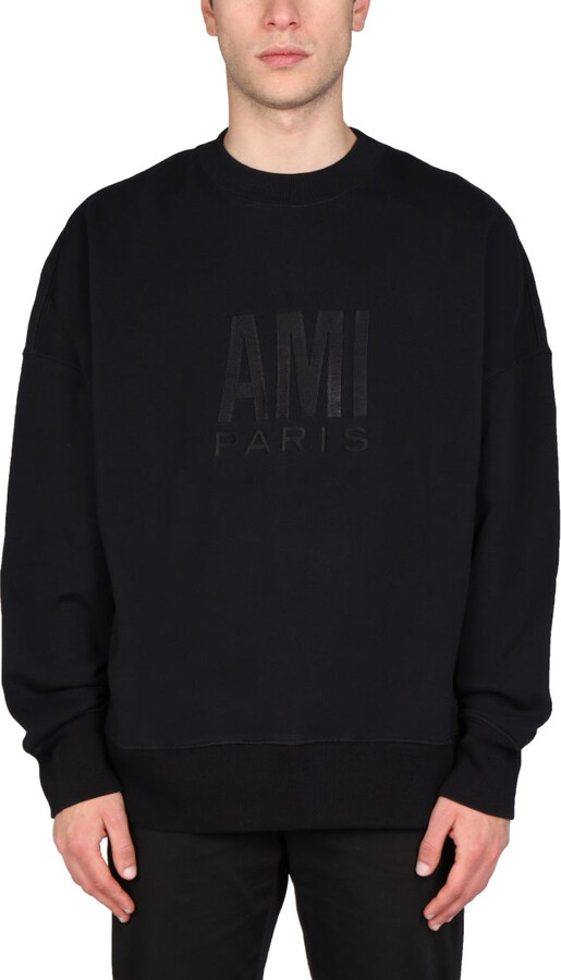 Ami Alexandre Mattiussi Logo Embroidery Sweatshirt - ShopStyle