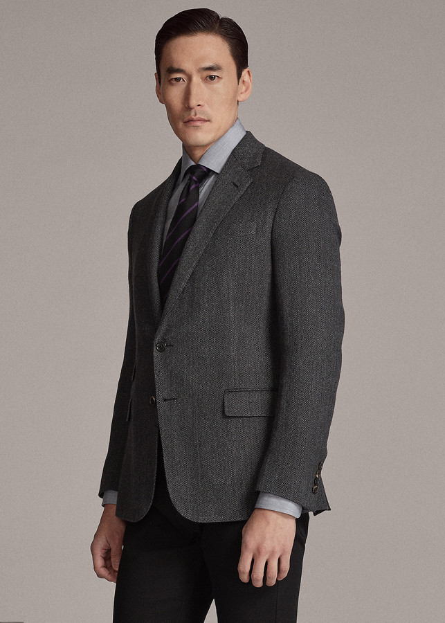 Ralph Lauren Kent Herringbone Sport Coat - ShopStyle