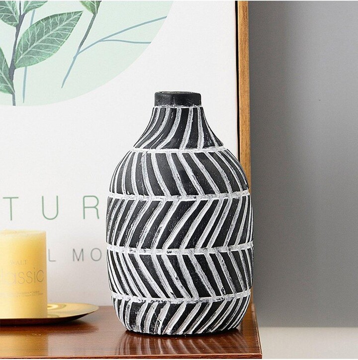 Living and Home Modern Distressed Ceramic Vase for Home Decor - ShopStyle