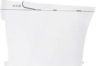 WoodBridge One Piece Unplugged Tankless Auto Flush Toilet, Battery ...