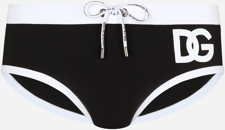 Dolce & Gabbana Swim briefs with print - ShopStyle