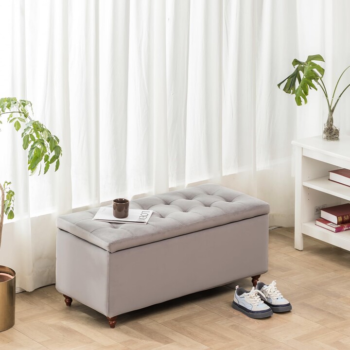 COMHOMA Storage Ottoman Bench - ShopStyle