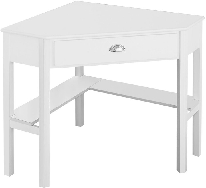 Corner Computer Desk Table Wooden Workstation Corner Laptop Desk ...