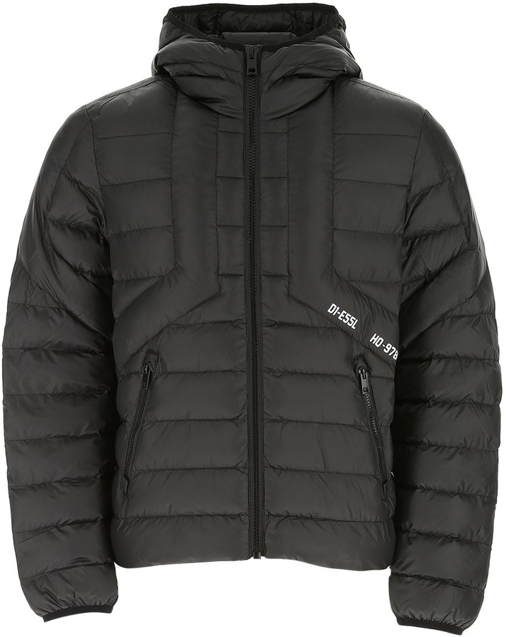 Diesel W-Dwain Hooded Puffer Jacket - ShopStyle Outerwear