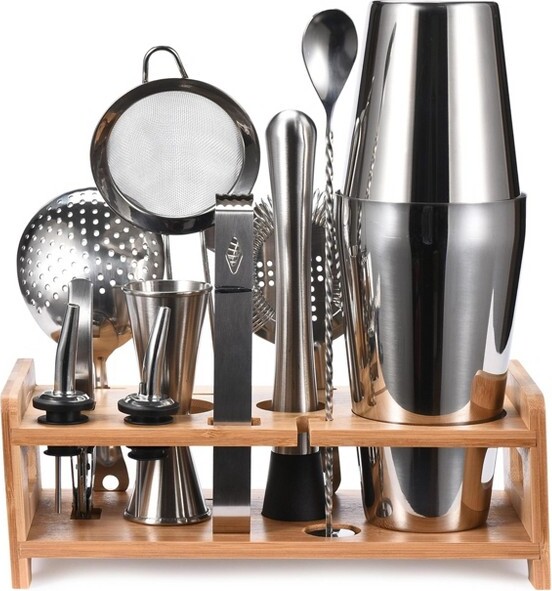Barvivo Bartender Cocktail Shaker Set - Bartending Cocktail Shaker Kit ...
