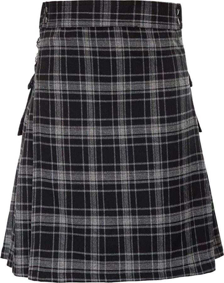 MILAX Wedding Dress Casual Party Kilt Gothic Punk Scottish Festival Kilt Traditional Highland ...