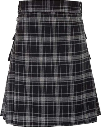 MILAX Mens Utility Kilts Traditional Scottish Plaid Kilt Scottish Kilt for Men's Pleated Skirt ...