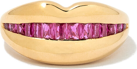Minnie Lane - Rosie Lip Ring With Ruby Grill - ShopStyle