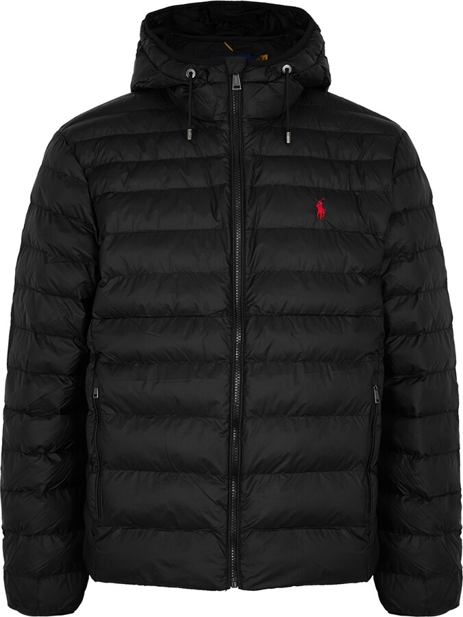 Polo Ralph Lauren Logo Hooded Quilted Shell Jacket - ShopStyle