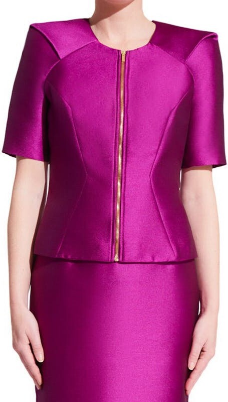 Jennifer Ritz Violette Cocktail Jacket - Purple - ShopStyle
