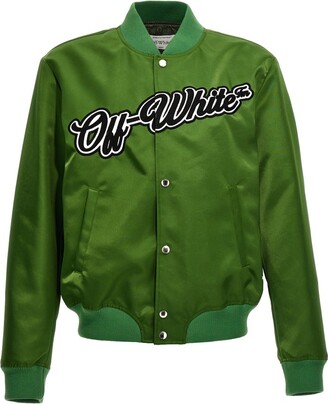 Off-White Hand Off logo bomber jacket - ShopStyle
