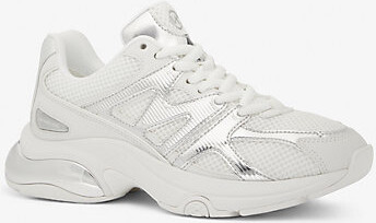 MICHAEL Michael Kors MK Kit Extreme Mesh and Metallic Trainer - ShopStyle