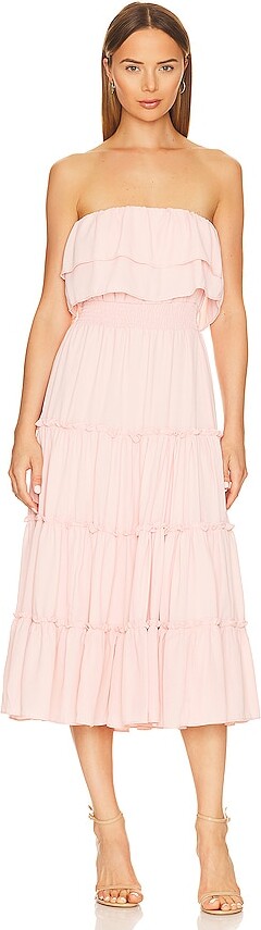 1 STATE Strapless Ruffle Tiered Maxi Dress - ShopStyle