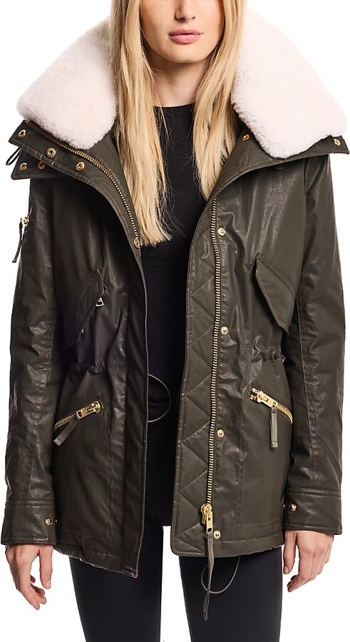 SAM. Devon Shearling Trim Parka - ShopStyle Coats