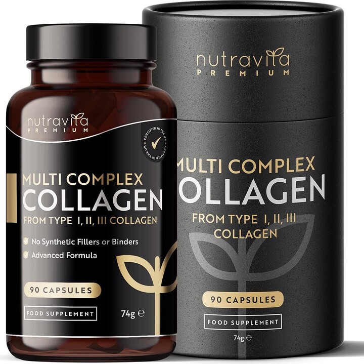 Nutravita Premium MultiCollagen Protein Capsules 90 Capsules ...