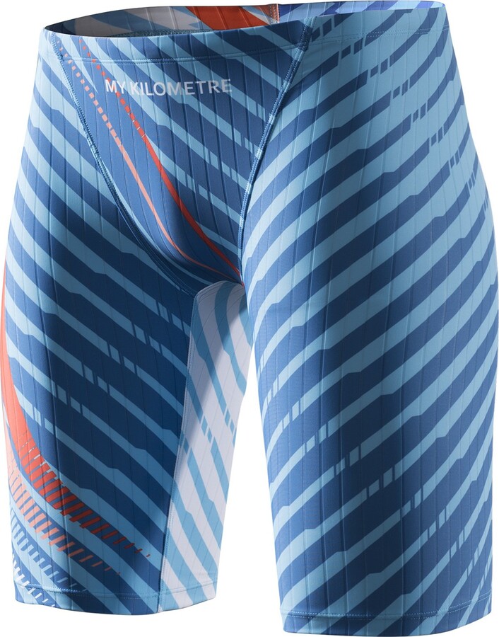 MY KILOMETRE Men's Swimsuit Jammer Solid Swim Jammers Endurance Long ...