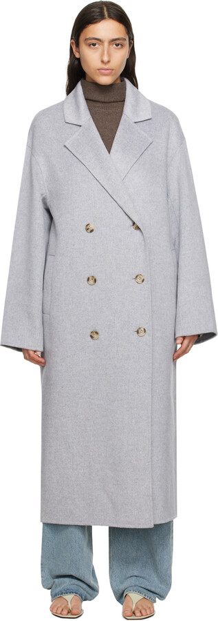 LOULOU STUDIO Gray Borneo Coat - ShopStyle
