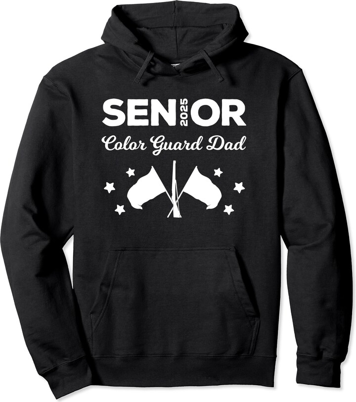 Senior 2025 Color Guard Dad Marching Band Senior Night Mens Pullover ...