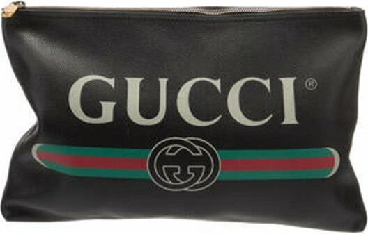 Gucci Large Logo Zip Pouch - ShopStyle Clutches