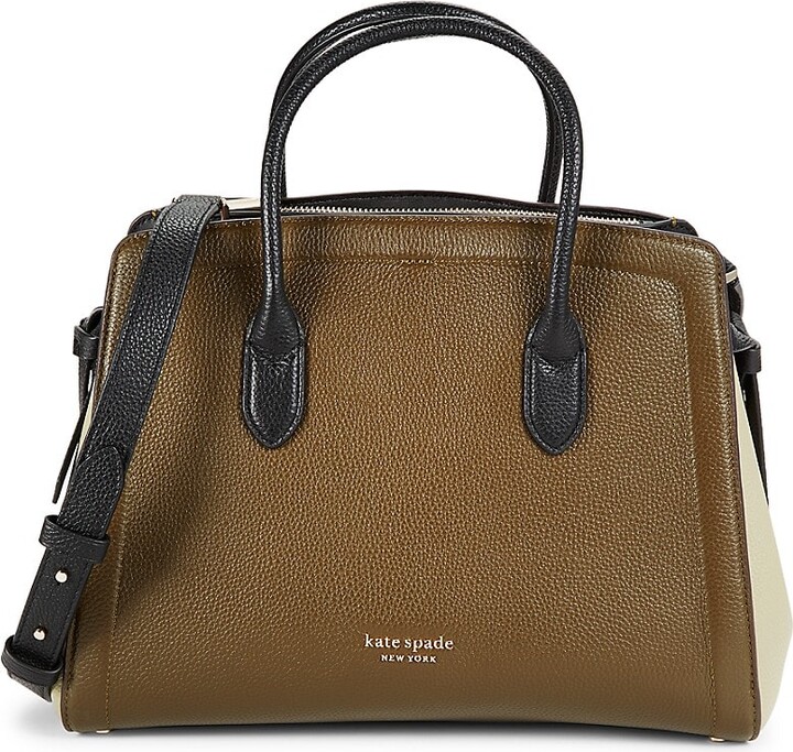 Kate Spade Leather Double Top Handle Bag - ShopStyle