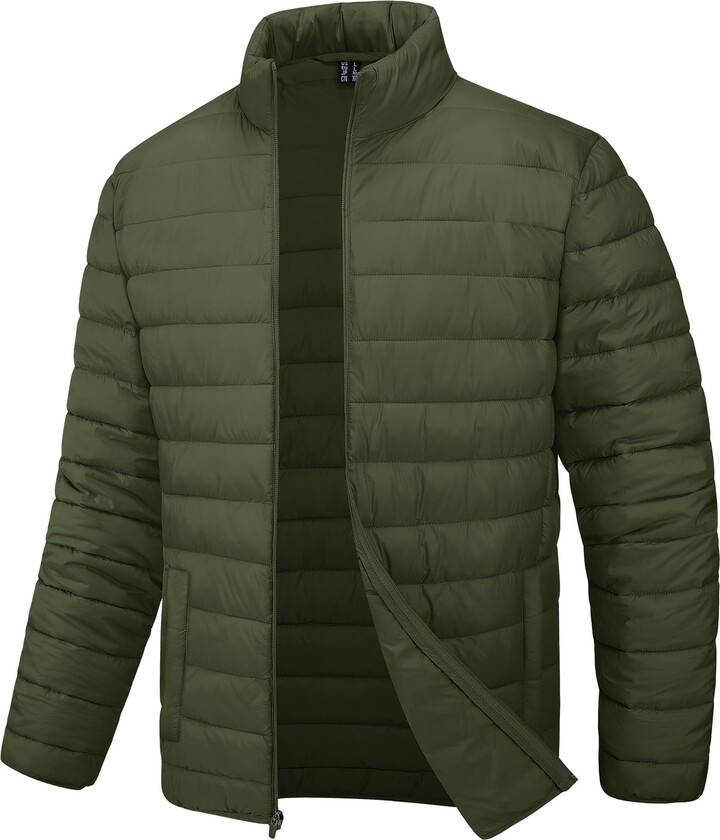 EKLENTSON Mens Down Jackets Water-repellent Winter Light Work Jackets ...
