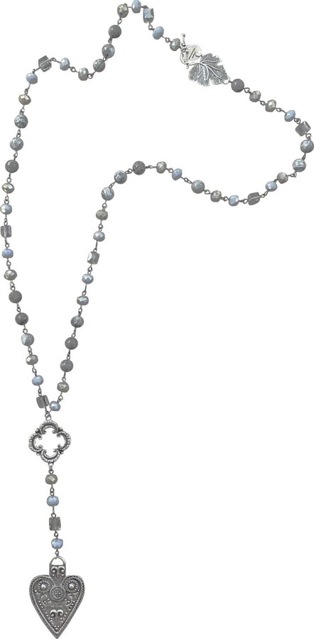 Valentine Rouge - Set The Mood Heart Lariat - ShopStyle Necklaces