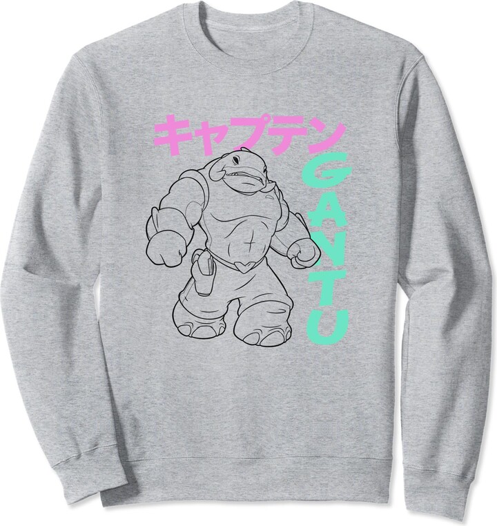 Disney Lilo & Stitch Retro Captain Gantu Line Art Kanji Sweatshirt ...