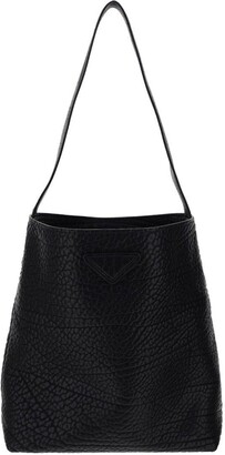 Prada Logo-Embossed Tote Bag - ShopStyle