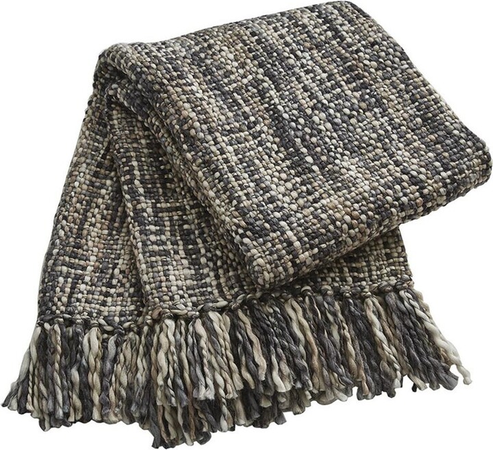 Split P Chunny Throw - 60''L - Natural & Slate - ShopStyle
