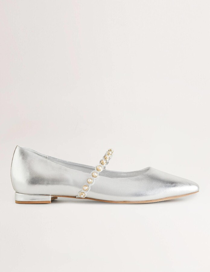 Boden Pearl Strap Ballerina Flats - ShopStyle