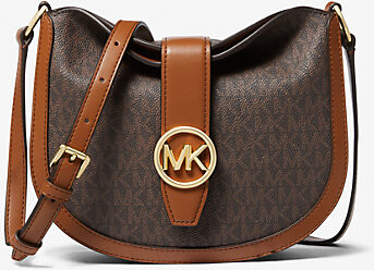 Michael Kors Gabby Small Signature Logo Hobo Crossbody Bag - ShopStyle