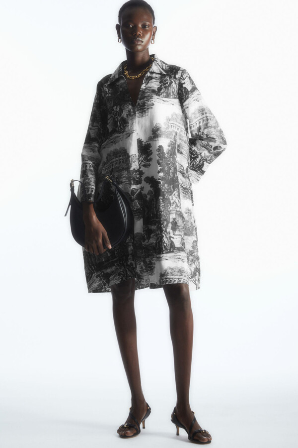 COS French Toile Linen Dress - ShopStyle