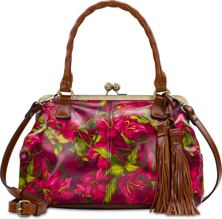 Patricia Nash Rora Frame Medium Leather Satchel - ShopStyle