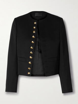 Nili Lotan Mcguire Satin-twill Bomber Jacket - Black - ShopStyle