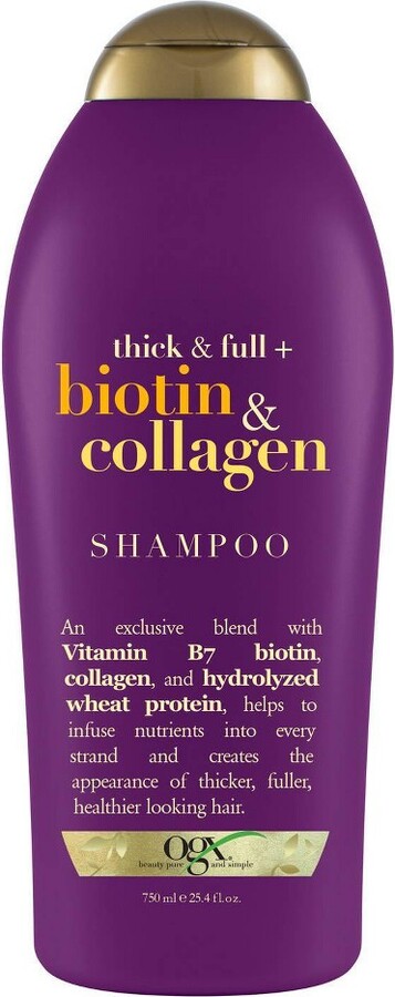 OGX Thick & Full Biotin & Collagen Salon Size Volumizing Shampoo for ...