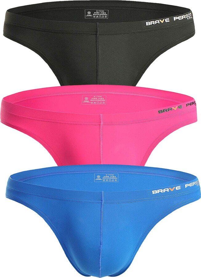 Brave Person 29 Silky Men's Bikini Briefs Sexy Low-Rise Underwear ...