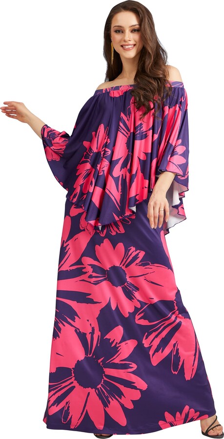 KOH KOH Womens Long Strapless Flowy Flattering Evening Cocktail Gown ...