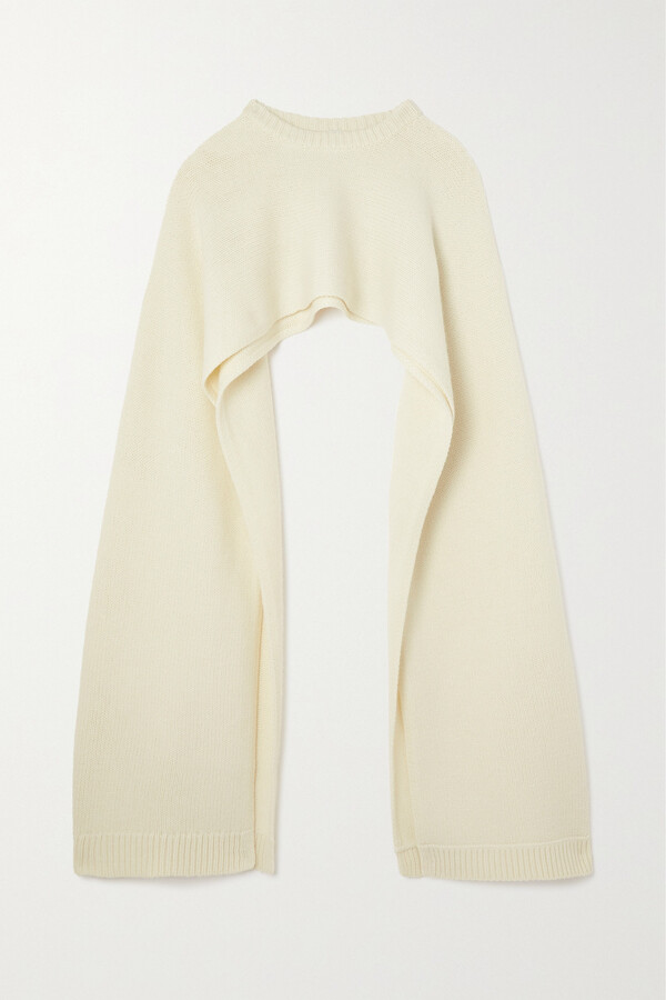 Totême Wool Cape - Ivory - ShopStyle