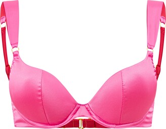 Ekcentrik - French Kiss Satin Balconette Bra - ShopStyle Lingerie