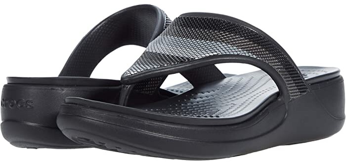 Crocs Monterey Bead Strap Wedge Flip - ShopStyle Sandals