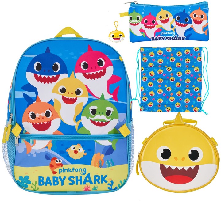 Licensed Character Baby Shark 5-piece Backpack & Lunch Bag Set - ShopStyle