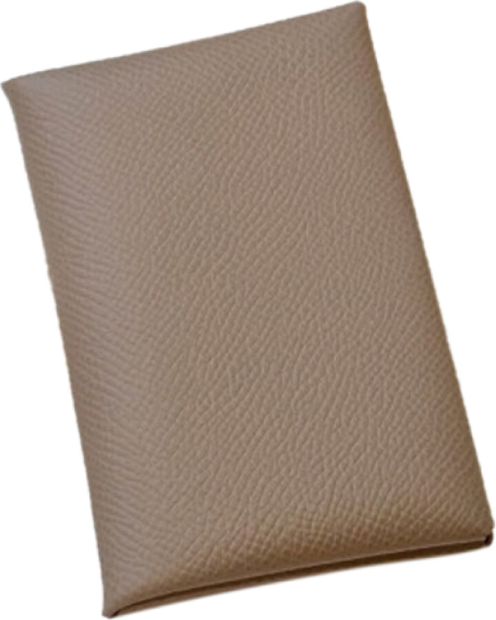 Hermes Calvi leather card wallet - ShopStyle