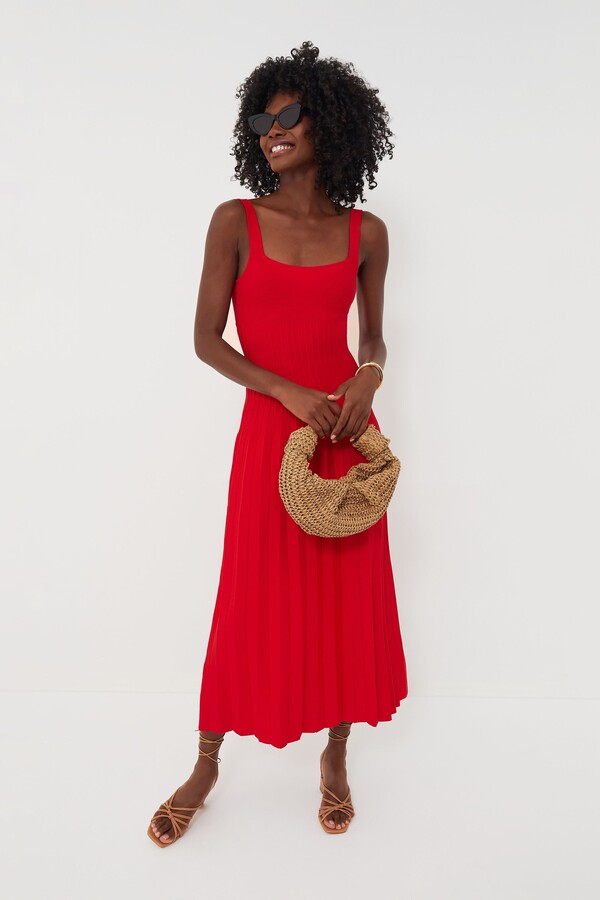 STAUD Red Rose Ellison Dress - ShopStyle