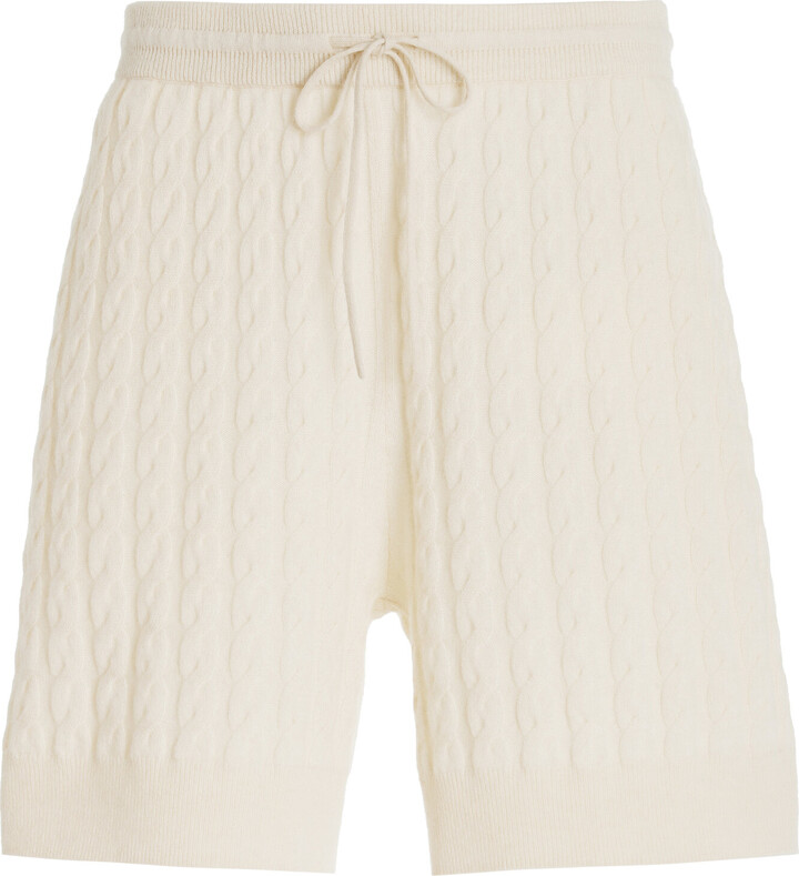 Totême Cable-Knit Wool-Cashmere Shorts - ShopStyle
