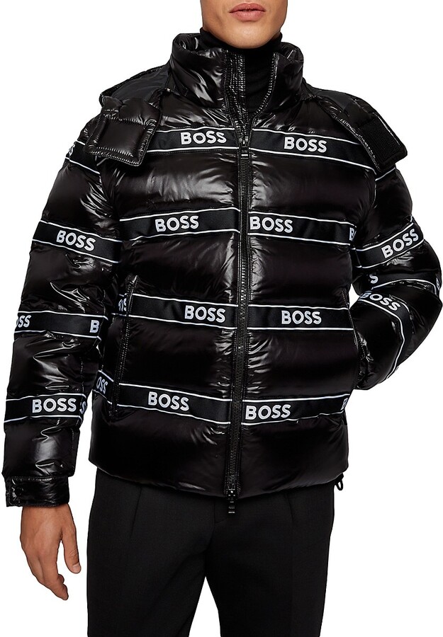 HUGO BOSS Dobel Logo Quilted Puffer Jacket - ShopStyle