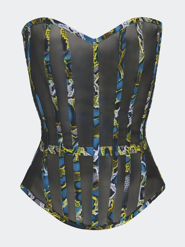Dulce Bestia Snake Charmer Corset By Skye Yayoi Drynan - Grey ...