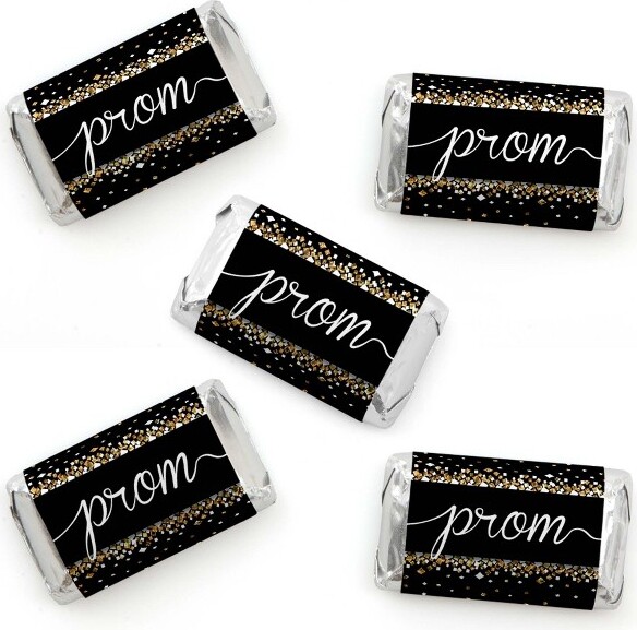 Big Dot of Happiness Prom - Mini Candy Bar Wrapper Stickers - Prom ...