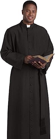 Murphy Robes Men's Clergy Robes-Carlisle Cassock with Traditional Full ...